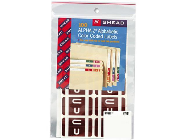 Click here for Smead 67191 Alpha-Z Color-Coded Second Letter Labe... prices