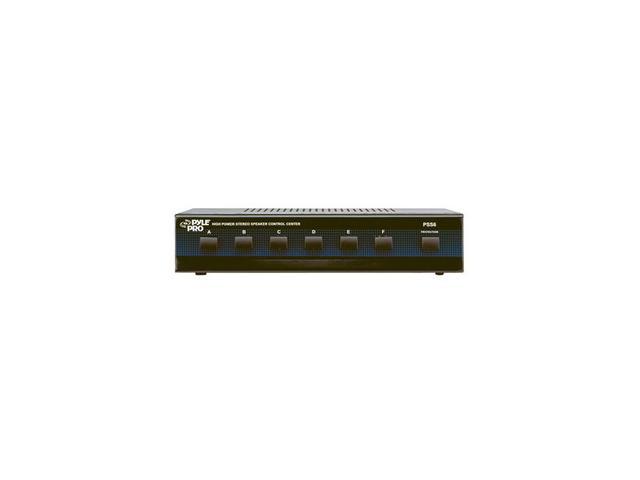 Pyle 6-Channel High Power Stereo Speaker Selector - PSS6 - Black