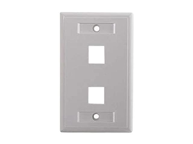 Click here for C2G 03410 One Keystone Single Gang Wall Plate  Whi... prices