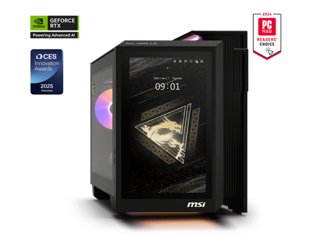 Click here for MSI Gaming Desktop PC MEG Vision X AI 2NVV9-043US... prices