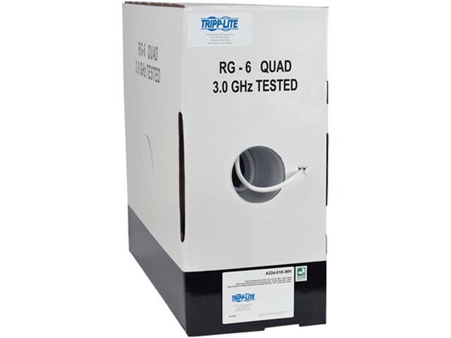 Click here for Tripp Lite A224-01K-WH 1000 ft. RG6/U Quad-Shield... prices
