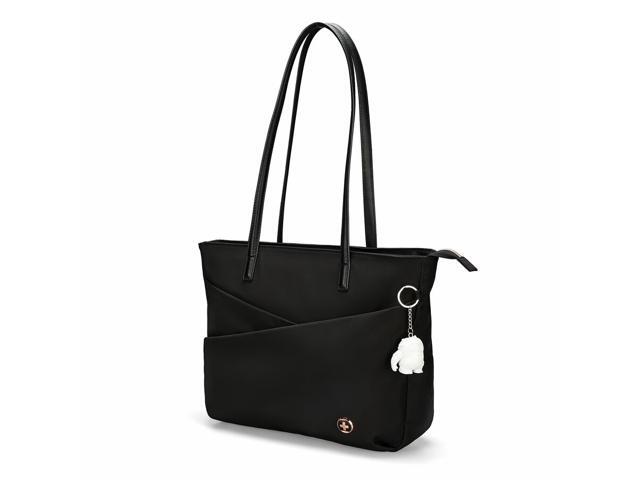 Click here for Swissdigital KATY ROSE NG Black Tote Bag - USB Cha... prices
