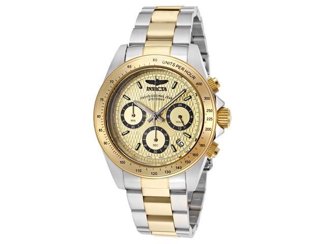 Click here for Invicta Mens Speedway Chronograph Gold Tone Textur... prices