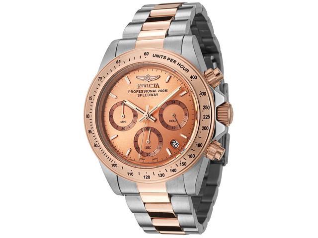 Invicta Mens 6933 Speedway Quartz Chronograph Copper Dial Watch - Gold