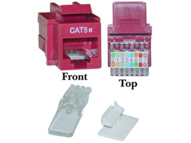 Click here for CableWholesale 311-120RD Cat 5e Keystone Jack Red... prices