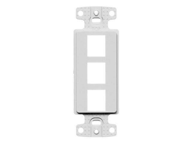 Click here for PLATE DECORATOR KEYSTONE FRAME 3PORT WH prices