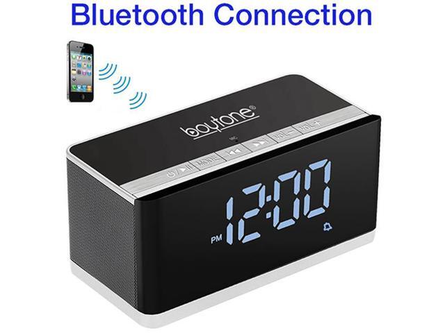 Click here for Boytone Bluetooth 4.1 Portable Alarm Clock Radio W... prices