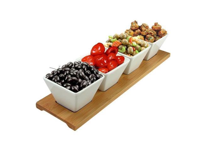 Click here for Elama Signature Modern 5pc Appetizer and Condiment... prices
