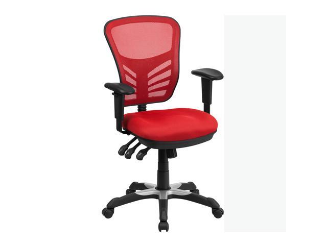 Click here for Mid-Back Red Mesh Multifunction Executive Swivel E... prices