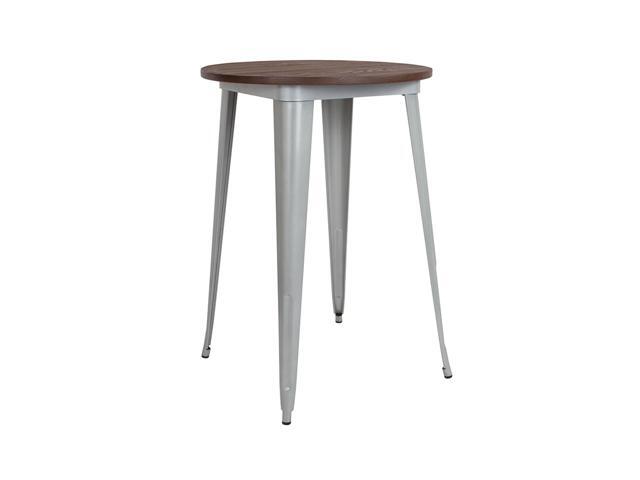 Click here for 30 Round Silver Metal Indoor Bar Height Table with... prices