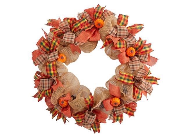 Click here for Nearly Natural 30 Autumn Pumpkin Bows Artificial F... prices