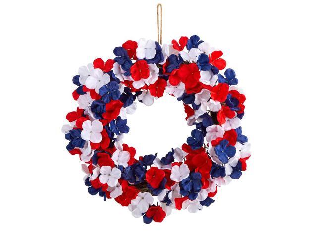 Click here for Nearly Natural 18 Americana Artificial Wreath Red... prices