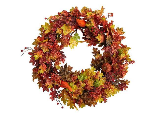 Click here for Nearly Natural 32 Autumn Oak Leaf  Pumpkin Artific... prices