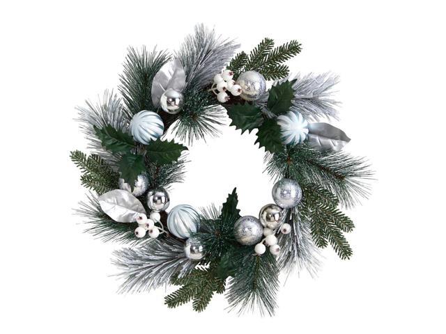 Click here for Nearly Natural 24 Christmas Artificial Wreath with... prices