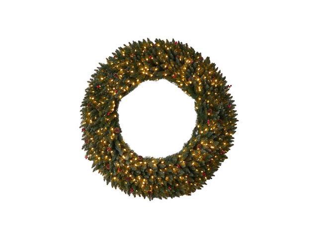 Click here for Nearly Natural 5 Artificial Christmas Wreath w/ 40... prices