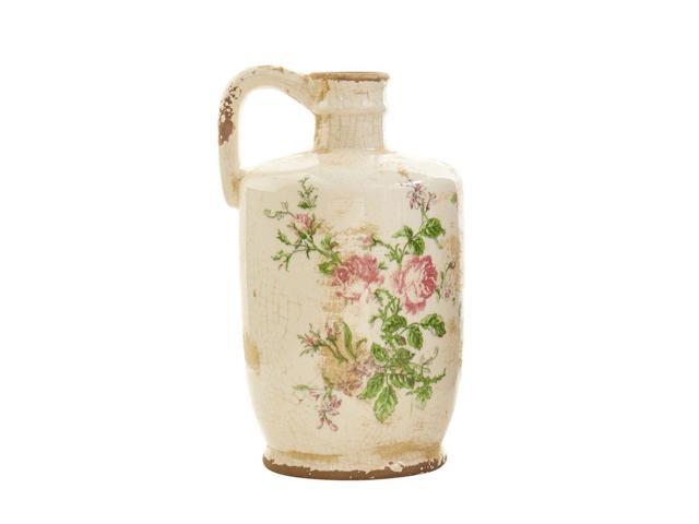 Click here for Nearly Natural 10 Tuscan Ceramic Floral Print Pitc... prices