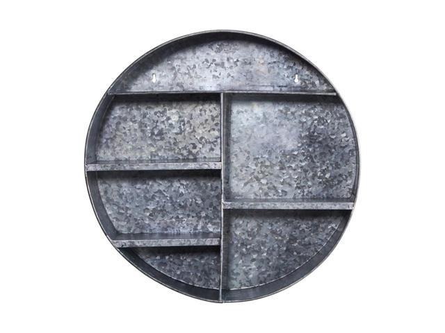 Click here for Nearly Natural 18 Galvanized Circular Metal Wall M... prices