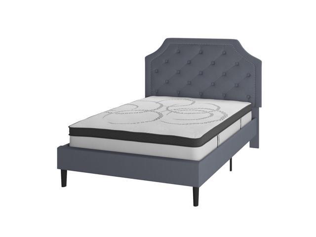 Click here for Brighton Full Size Tufted Upholstered Platform Bed... prices