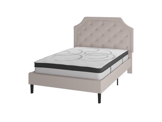 Click here for Brighton Full Size Tufted Upholstered Platform Bed... prices