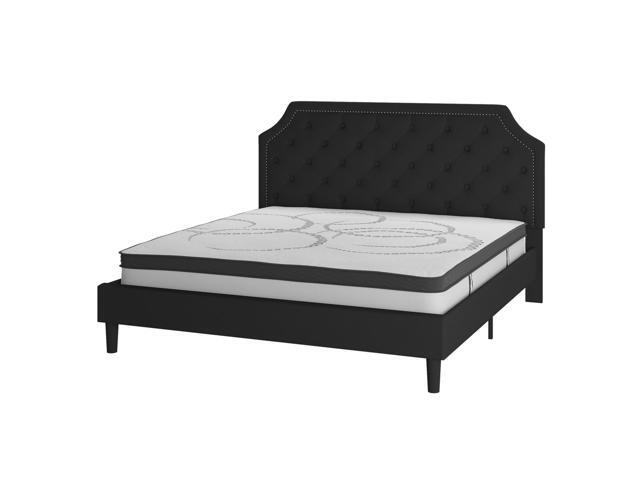 Click here for Brighton King Size Tufted Upholstered Platform Bed... prices
