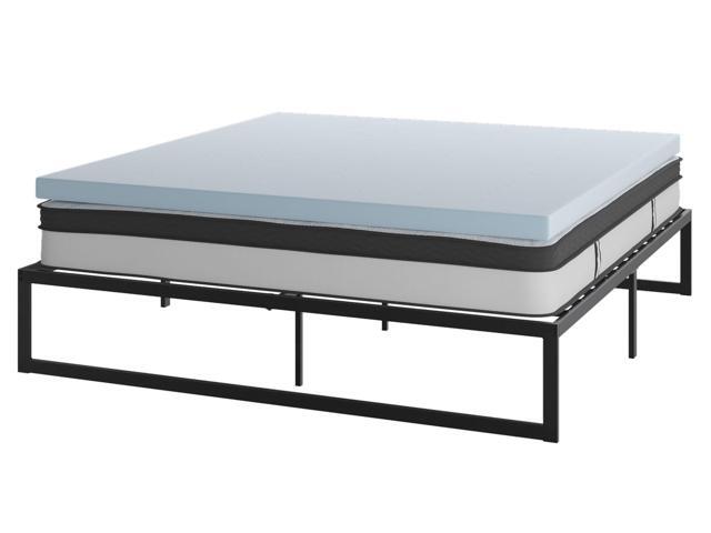 Click here for 14 Inch Metal Platform Bed Frame with 10 Inch Pock... prices
