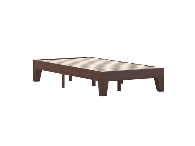 Click here for Evelyn Walnut Finish Solid Wood Twin Platform Bed... prices