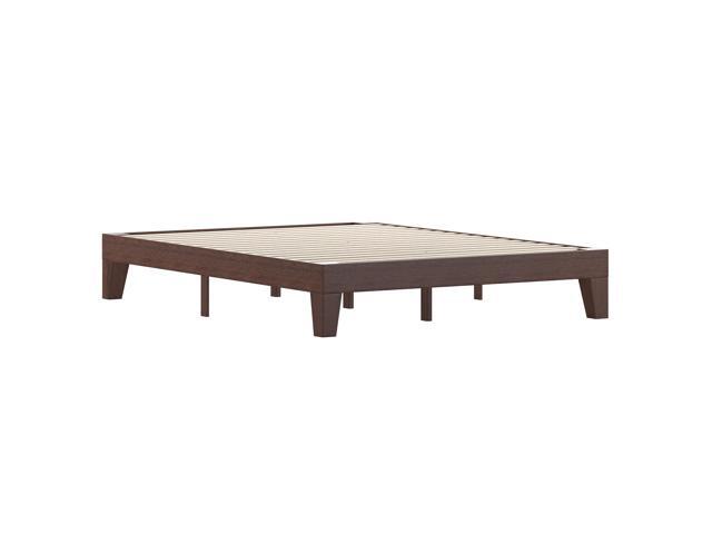 Click here for Evelyn Walnut Finish Solid Wood Queen Platform Bed... prices