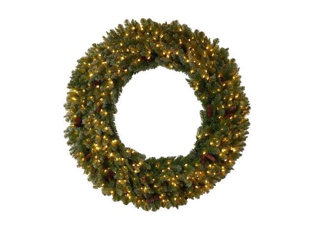 Click here for Nearly Natural 5 Christmas Wreath w/ Pinecones  30... prices