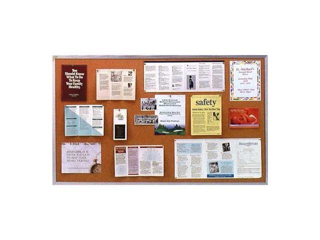 Click here for Ghent AK48 Aluminum-Frame Natural Corkboard - 96.5... prices