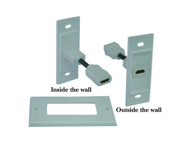 Click here for Cable Wholesale Single Port HDMI Wall Plate w/ Str... prices