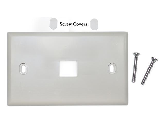 Click here for Cable Wholesale Wall Plate 1 Hole for keystone Jac... prices