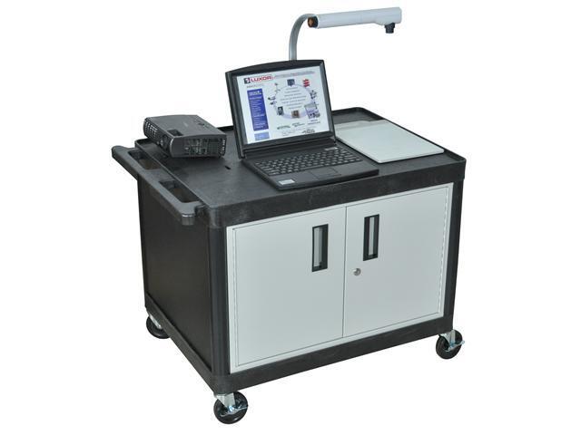 Click here for Luxor LP27E-B 2 Shelves AV Carts Black prices