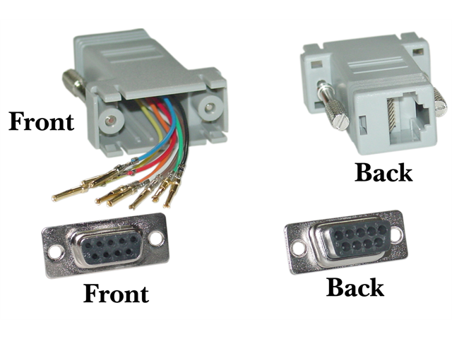 Click here for Modular Adapter  DB9 Female to RJ45 Jack - Gray prices