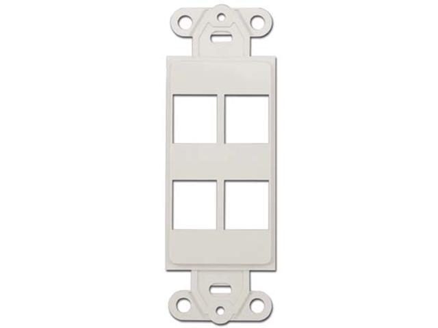 Click here for Cable Wholesale Decora Wall Plate Insert White 4 K... prices