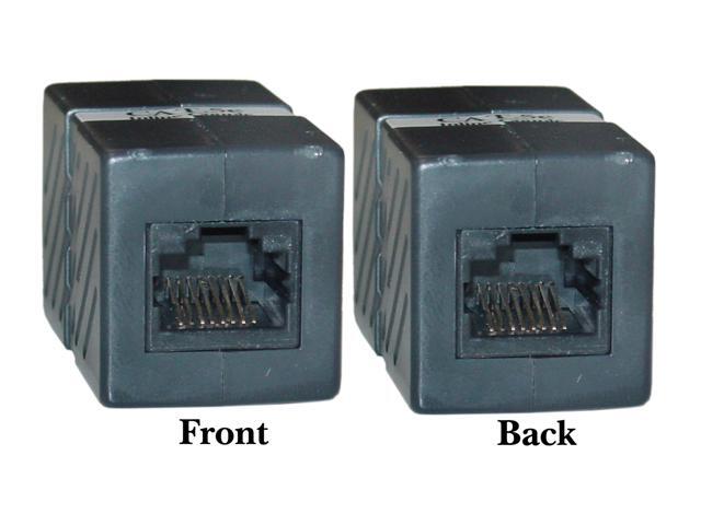 Click here for CableWholesale 30X6-02400BK Cat 5e Coupler RJ45 Fe... prices