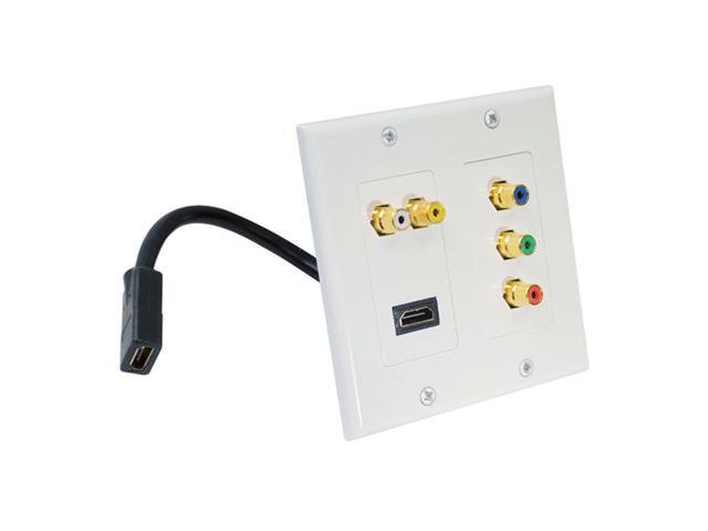 Click here for Dual HDMI + 2 RCA + 3 RCA Wall plate W/Back Pigtai... prices
