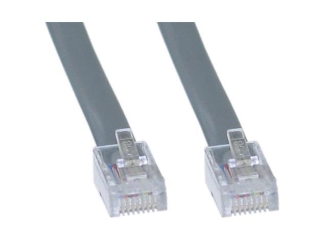 Click here for RJ45  8P / 8C  Silver Satin Flat  1:1  7 ft prices