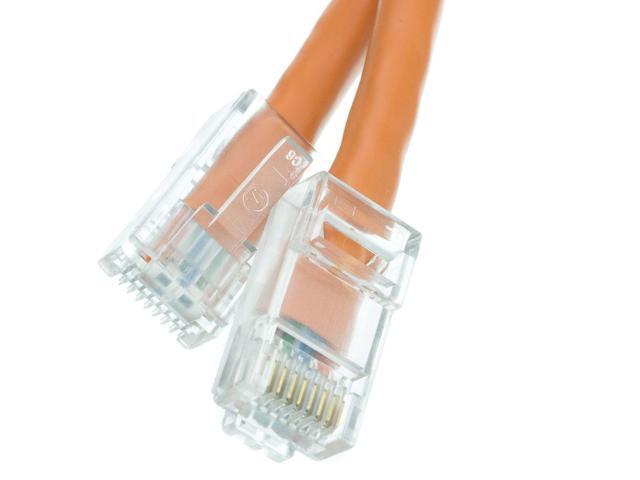 Click here for Cat6 Ethernet Patch Cable Bootless 14 foot - Orang... prices