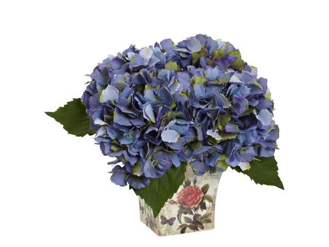 Click here for Nearly Natural 1373-BL Hydrangea with Floral Plant... prices