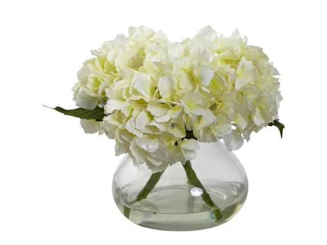 Click here for Nearly Natural 1356-CR Blooming Hydrangea With Vas... prices