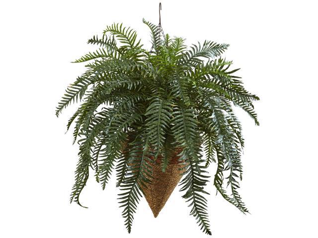 Click here for Nearly Natural 6871 Giant River Fern with Cone Han... prices