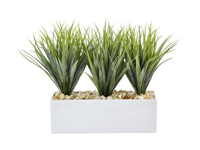 Click here for Nearly Natural Home Decor Vanilla Grass in Rectang... prices