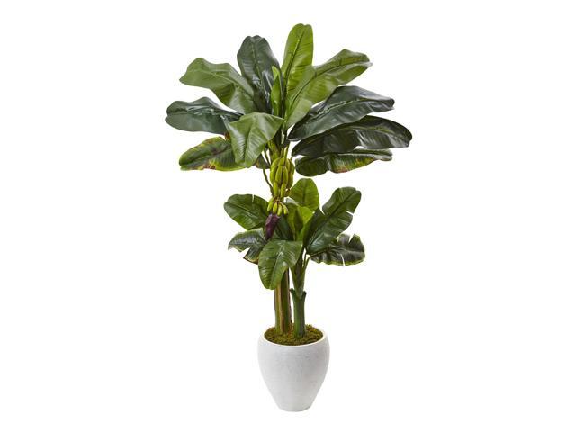 Click here for Nearly Natural Home Decor Double Stalk Banana Tree... prices