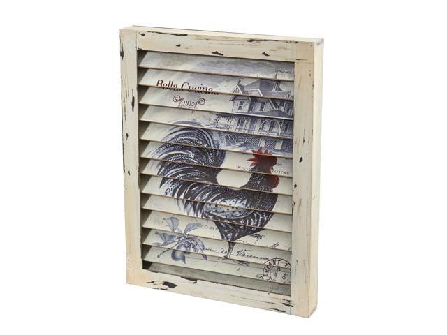 Click here for Nearly Natural Home Decorative Rooster Window Shut... prices