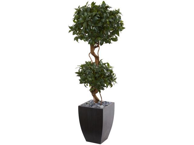 Click here for Decorative 4.5 Sweet Bay Artificial Double Topiary... prices