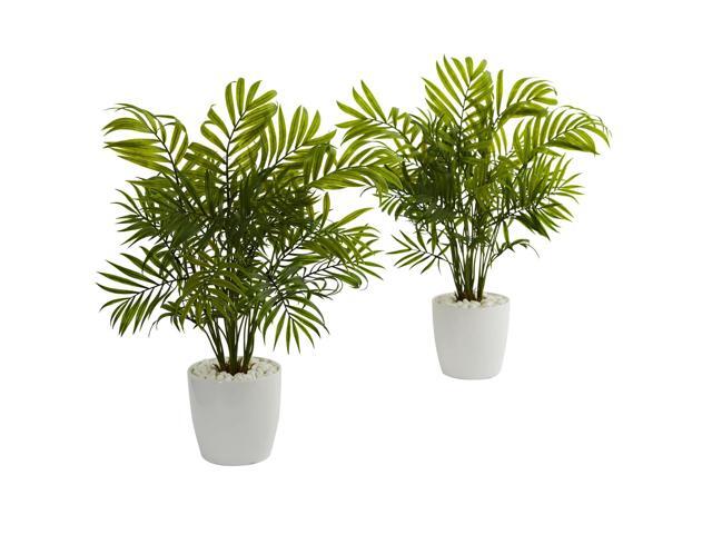 Click here for Nearly Natural Decorative Palms in White Planter A... prices