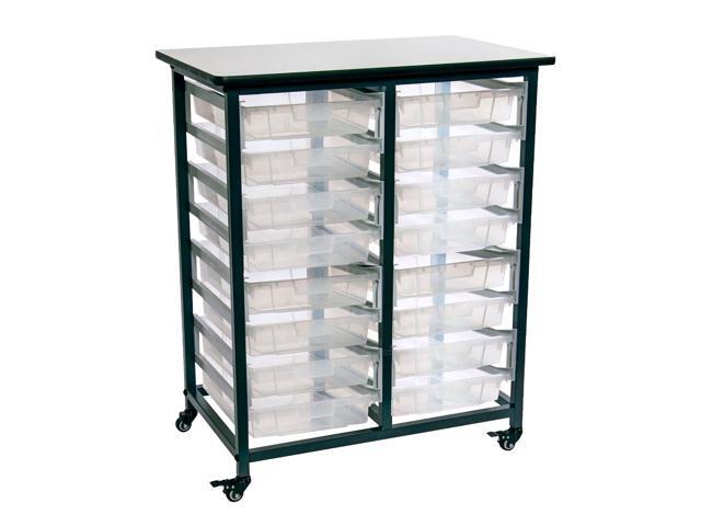 Click here for Luxor Furniture Mobile Bin Storage Unit - Double R... prices