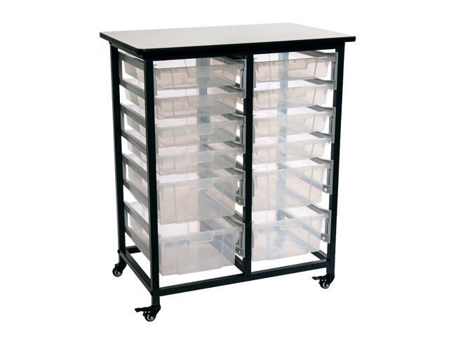 Click here for Luxor Furniture Mobile Bin Storage Unit - Double R... prices