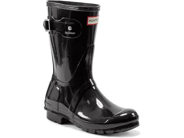 Click here for Hunter Womens Original Short Gloss Rain Boots - Bl... prices