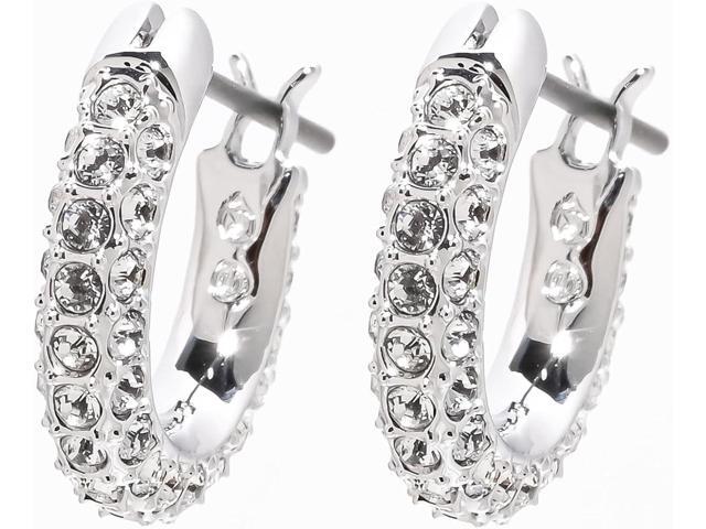 Click here for Swarovski Stone Pierced Hoop Earrings - prices